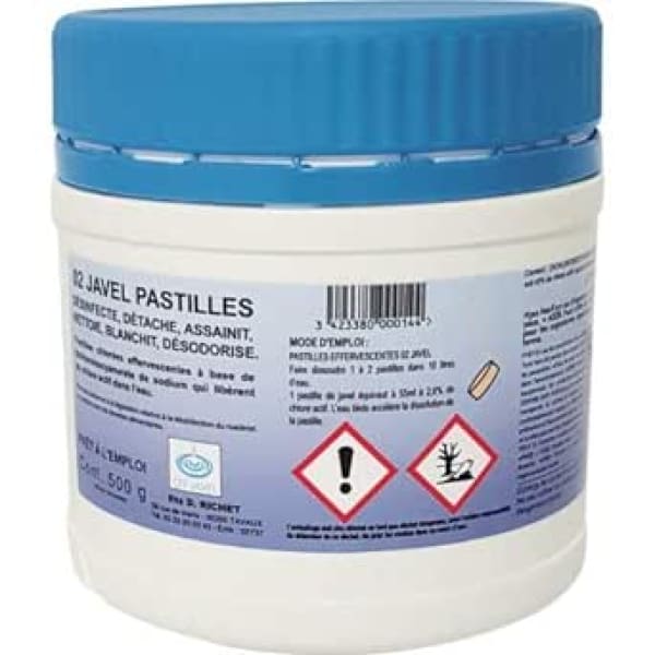 Pastilles Javel 500G Boîte 150 pastilles - PROCLEANTOOLS